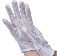 China ESD Safe Anti Static Clean Room Gloves Conductive Polyester Cotton 10⁶-10⁹ Ω for sale