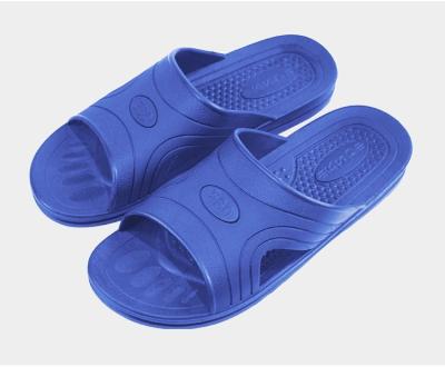 China Anti Static PVC Slippers For Electronic Workshop With Six Hole Cross Design And Soft SPU for sale