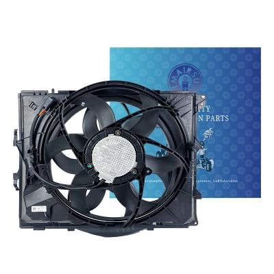 China Spring Type Air Cooler Fan Motor for BMW 3 Series 2005-2012 2.0L Radiator Main And Auxiliary Fan Cooling Fan 17427523259 17117590699 for sale