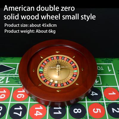 wooden roulette wheel