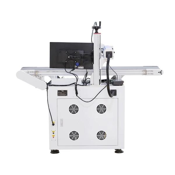 7000mm/s Visual Laser Marking Machine AC220V / 50Hz For Metal Plastic Leather