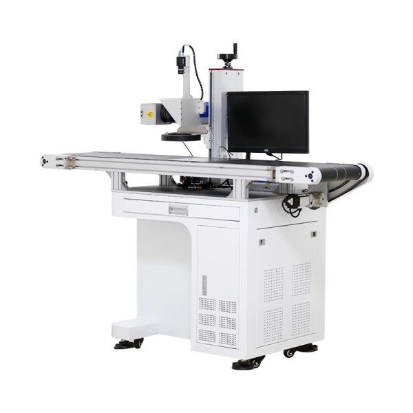 7000mm/s Visual Laser Marking Machine AC220V / 50Hz For Metal Plastic Leather