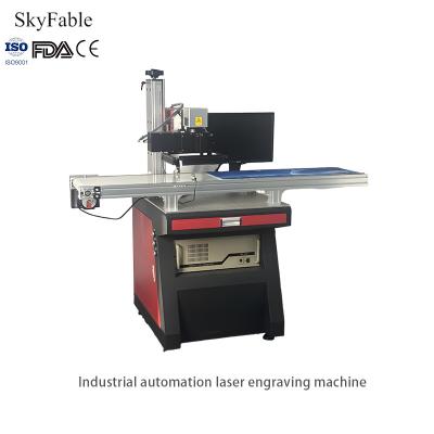 China Industrielle Vision Laser-Gravurmaschine Hochpräzisions-Automatisierte Laser-Gravur zu verkaufen