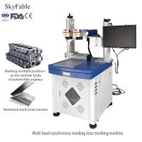 China Multi Head Full Automatic Laser Engraving Machine For Notebook Shell Serial Number for sale