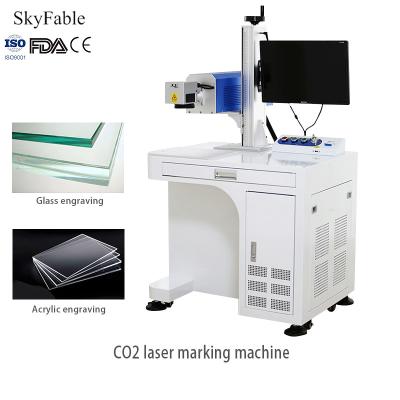 China Industrial Carbon Dioxide Deep Qr Code Laser Engraving Machine For Non Metallic Marking for sale