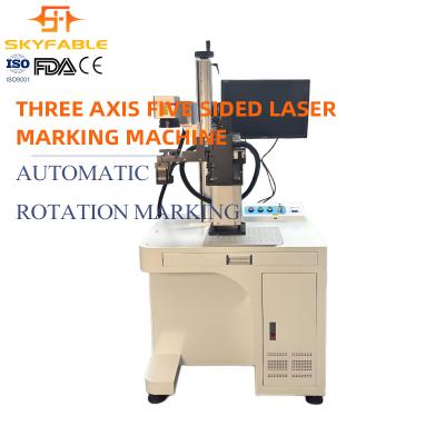 China 5-assige lasermarkeringsmachine voor gebogen oppervlakken ±0,01 mm nauwkeurigheid Te koop