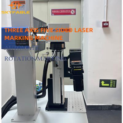 China 20 μm 5-assige lasermarkeringsmachine voor metaal-plasticaglas Te koop
