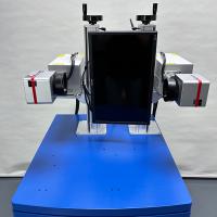China Double-head Laser Marking Machine with Double Efficiency and Synchronous Asynchronous Modes in a Dual-Column Structure for sale