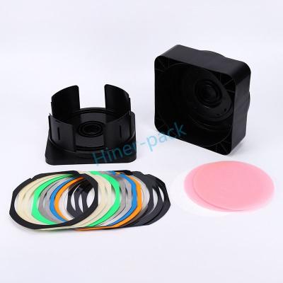 China 6 Inch Black ESD Low Gas Release Wafer Carrier Box ROHS Certificated Conductive PP Material for sale