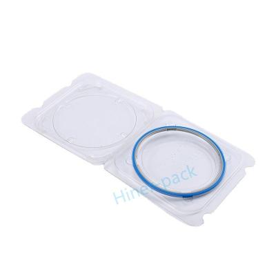 Cina 4 pollici Clamshell Silicon Wafer Box trasparente nero in vendita