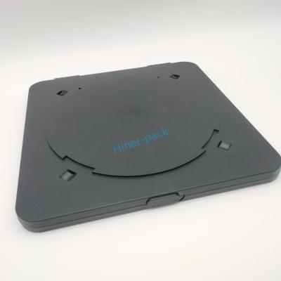 China For Semiconductor Field Transport Box 8 Inch ESD Black Signal Horizontal Wafer Shipper for sale