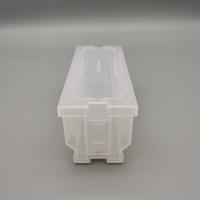 China Rectangular Silicon Wafer Box 25PCS Press Type Recyclable Use With Bottom And Lid for sale