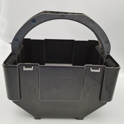 China Caja de envío de obleas negras de 8 pulgadas 25 ranuras ESD PP Material ecológico Ampliamente utilizado en el campo de los semiconductores en venta