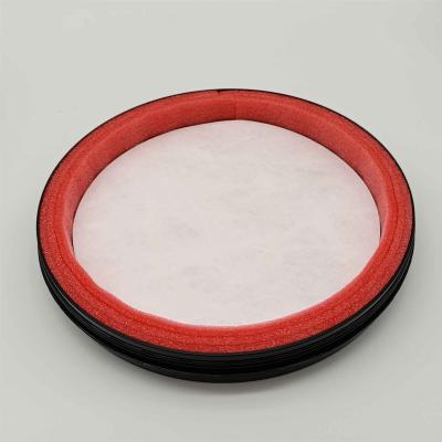China 0.9 Alturas interiores Jarrón de obleas ESD negro 8 pulgadas 200 mm Caja de envío de obleas para la industria de semiconductores en venta
