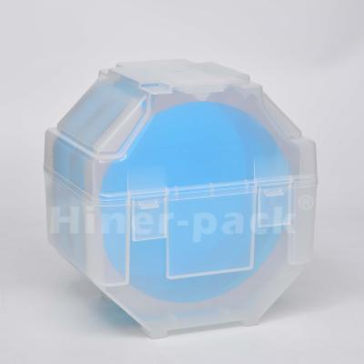 China Black Semitransparent Wafer Storage Box 25 Slots For Semiconductor Wafer Handling for sale