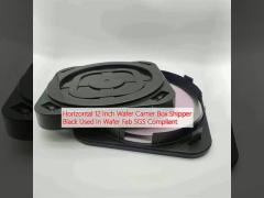 Horizontal 12 Inch Wafer Carrier Box Shipper Black Used In Wafer Fab SGS Compliant