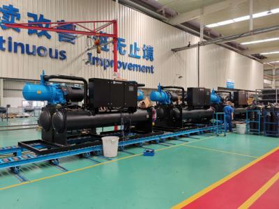 Cina refrigeratore raffreddato ad acqua della vite sommerso refrigerante di 380V R134A in vendita