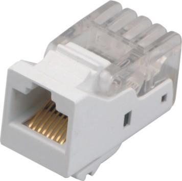 Quality White Color Surface Mount Outlets Cat 6 RJ45 110 Network Keystone Jack YH7008 for sale