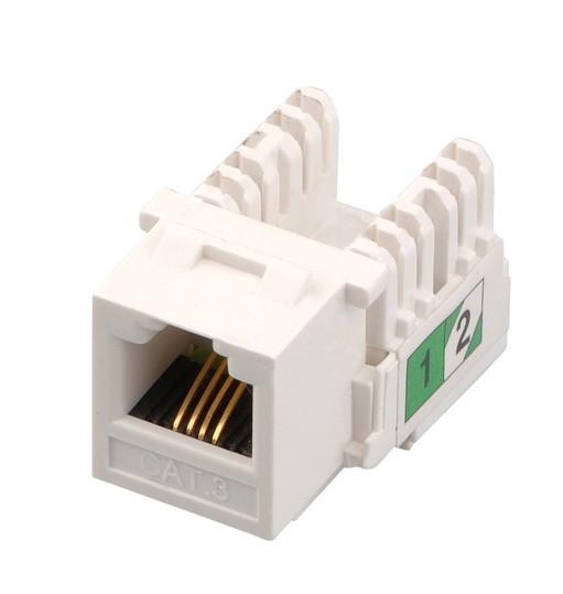 Quality White Idc Telecommunication Module Network Toolless Keystone Jack Yh7002 for sale