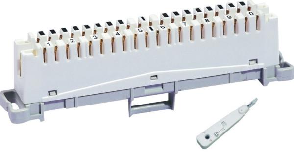 Quality 10pair LSA back mount copper Wire Connection Cable Terminal Module YH6089100202 for sale