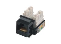 Quality Black Surface RJ45 8P8C Socket Cat5e Network Keystone Jack for Blank Lan Patch for sale