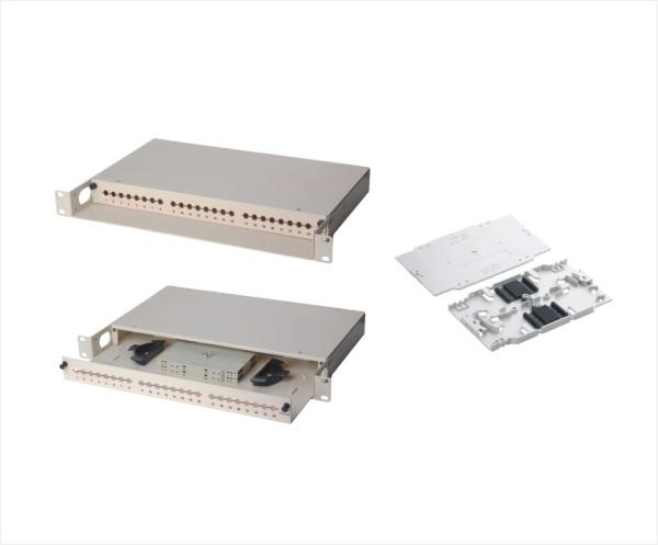Quality Rack Mount Fiber Optic Patch Panel 24 Core Cold Rolled Steel Material Yh1004 for sale