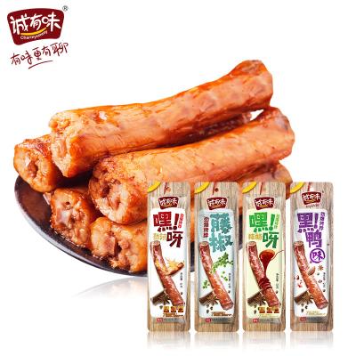 China High quality spicy flavor sweet flavor 42g roast chicken neck meat snack for sale