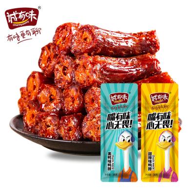 China Factory outlet spicy flavor 38g roasted duck neck for afternoon tea food for sale