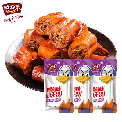 China China exporter spicy flavor food cooked duck neck meat snacks for sale