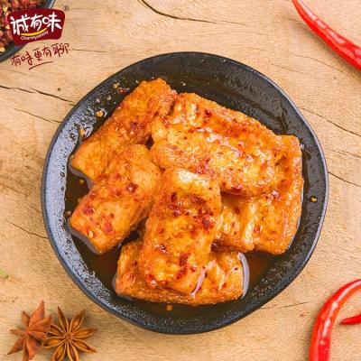 China Cooked brine soybean product hot spicy vegetarian meat snacks for work break for sale
