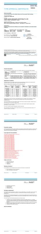 DNV - Luohe Letone Hydraulics Technology Co.,Ltd.