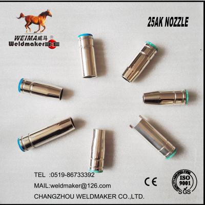 China Binzel type 25AK nozzle copper for mig torch for sale