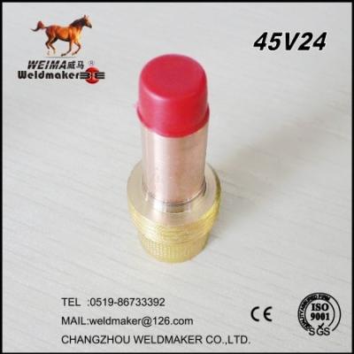 China TIG welding torch gas lens 45V24 for sale
