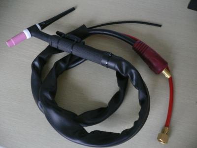 China TIG/WIG Tungsten Argon Arc air cooled welding torch WP-26 4m with cable connector for sale