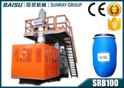 中国 機械、油圧装置SRB100が付いているプラスチックびんの生産機械を吹く半自動PP 販売のため