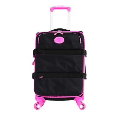 China 2026 3 Pcs Custom Wholesale Travel Soft Suitcase High Quality Trolley Bag Fabric Luggage for Business for sale