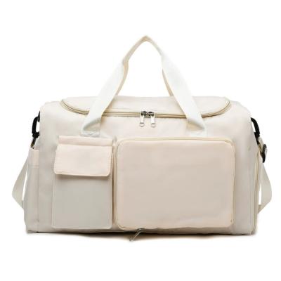 China Large Capacity Travel Gym Bag Wet Dry Separation Foldable Luggage Bag Shoe Compartment Portable Handheld Sports Bag for sale