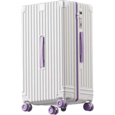 China New Durable PC Wide Pull Rod Luggage 3:7 Sub-compartment Deepened Multifunctional Cup Holder with USB Port for sale