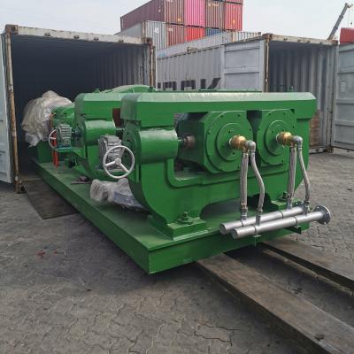 China 8mm Gap Reclaimed Rubber Refining Mill PLC Auto Controled for sale
