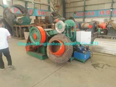 China Waste Tire Recycling Rubber Tire Automatic Strip Block Cutter for sale