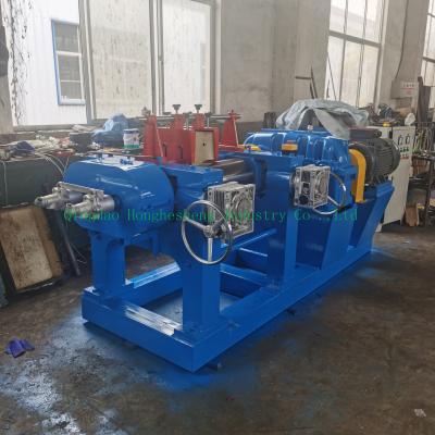 China 9 Inch 10inch Two Roll Open Mixing Mill With Silicone Cable Hose Strip Extruder for sale