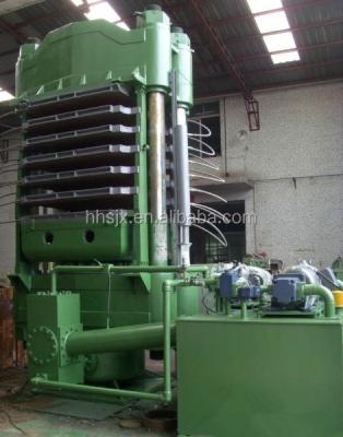 中国 1000T 1200*1500mmタイプ6つの層4のコラムの泡立つ熱い出版物/エヴァの熱のゴム製唯一の泡立つ加硫機械 販売のため