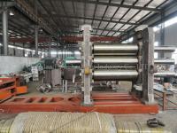 China Three Rolls Rubber Calender Mill 0.2MM For Double Side Coating for sale