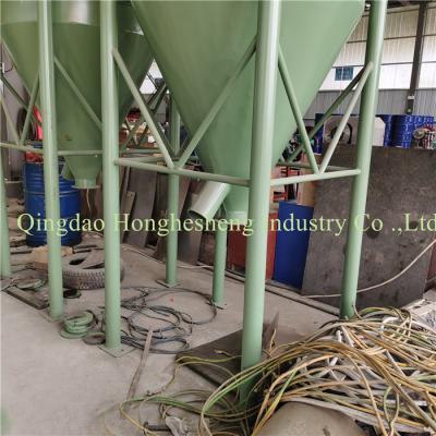 China 5-10 Mesh Vibrating Screen Waste Tyre Recycling Machine For Fiber Separator for sale