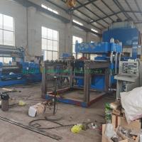 China Six Column Type Plate Vulcanizing Press Machine Steam Heating 600T for sale
