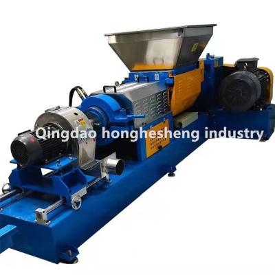 China Eva Particles Making Machine / Twin Propeller Feeding Device Extruder for sale