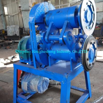 China 7.5kw Rubber Tire Strips Cutting Machine To Cut Rubber Into Strips for sale