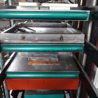 China Four Layer Rubber Tile Making Machine Rubber Floor Vulcanizing Press Machine 50t for sale