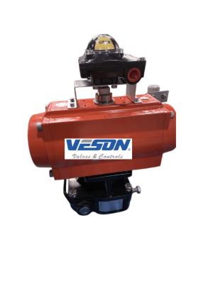 중국 코팅된 PTFE를 위한 스프링 리턴 공기 에어 액츄에이터 실리콘 밀봉 판매용