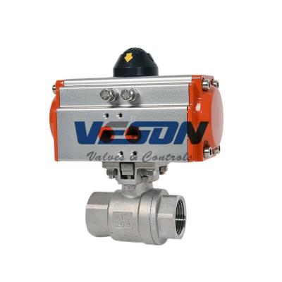 China Nickel Plated Pneumatic Actuator with ISO5211/DIN3337 and VDI/VDE3845 Standards for Low Pressure Applications for sale